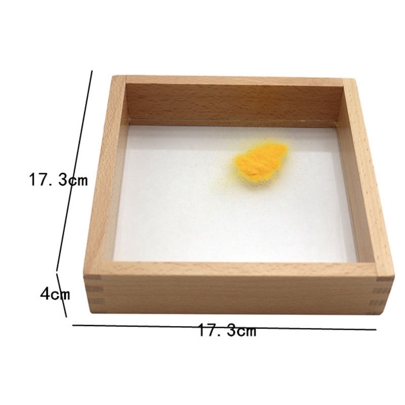 Montessori Writing Sand Box